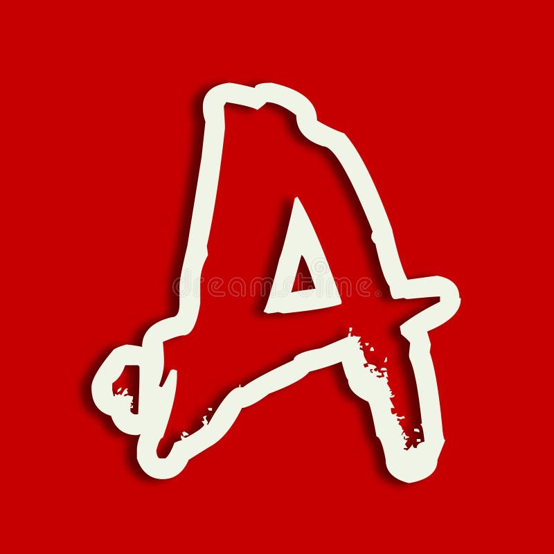 Cool Letter font stock illustration. Illustration of blue - 84595578