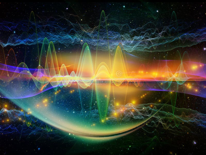 Cool Wave Particle stock illustration. Illustration of generate - 34913303