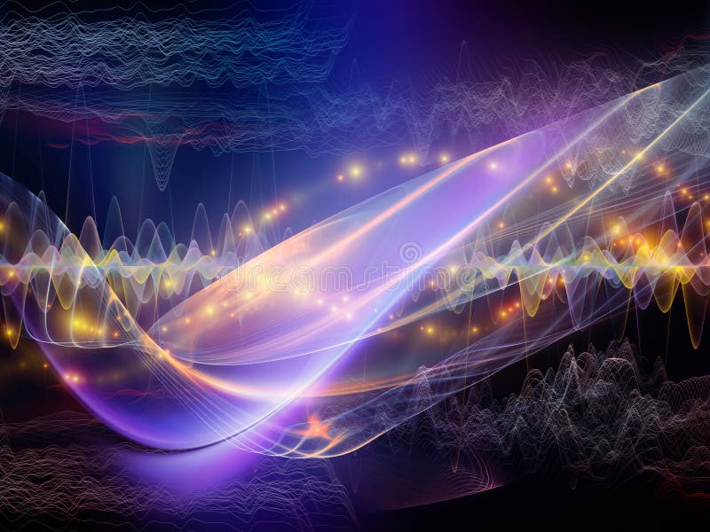 Cool Wave Particle stock illustration. Illustration of generate - 34913303