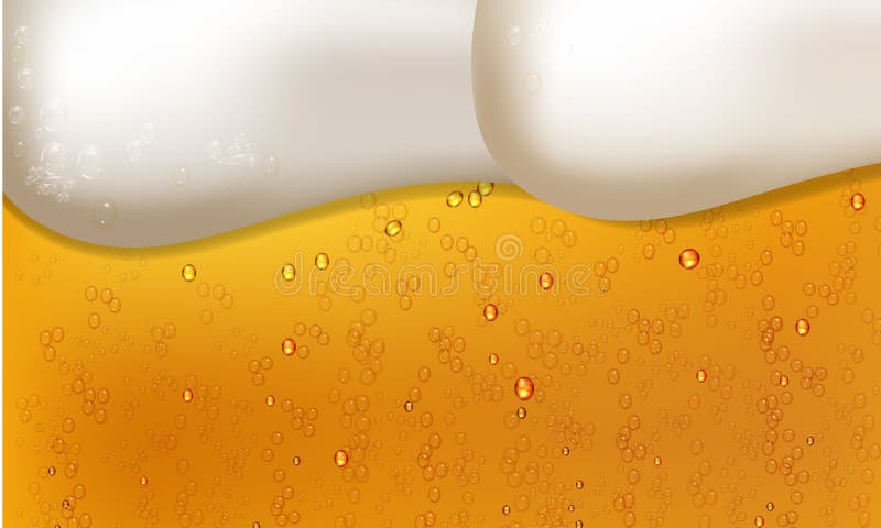 Cool Liquid Drink.Vector Illustration of Realistic Light or Dark Beer ...