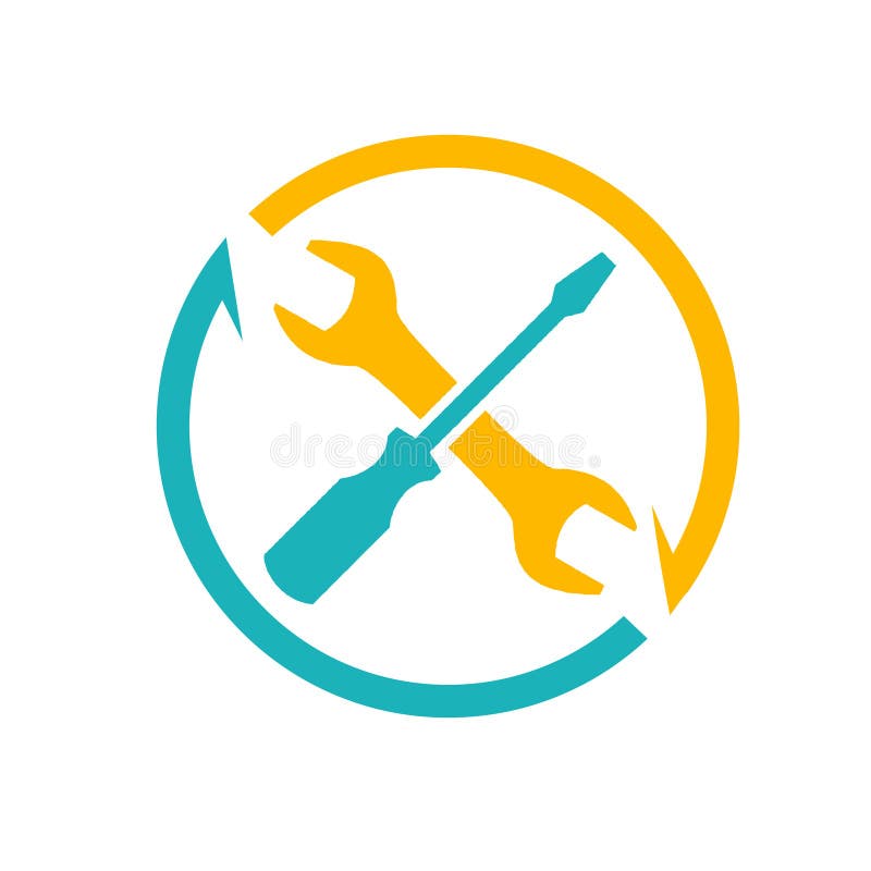 Cool Logo with a Nice Color Combination Stock Illustration ...