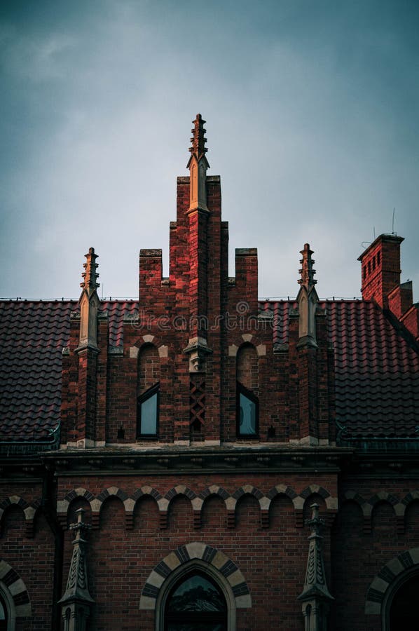 Cool Looking Brick Building Stock Photo - Image of landmark, town ...