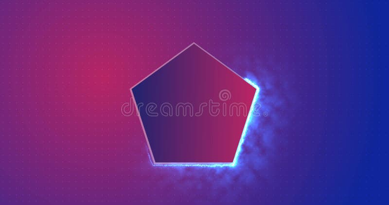 Cool Looking Screen Loading Smartphone Booting Animation of a Pentagon ...