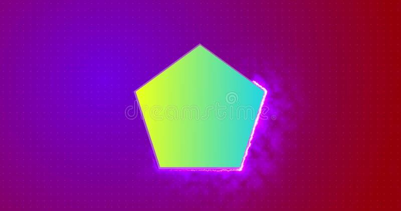 Cool Looking Screen Loading Smartphone Booting Animation of a Pentagon ...