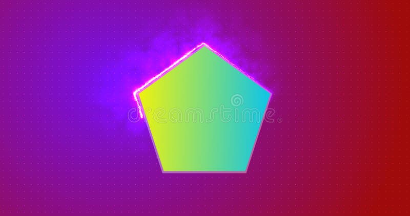 Cool-looking Screen-loading Smartphone Booting Animation of a Pentagon ...