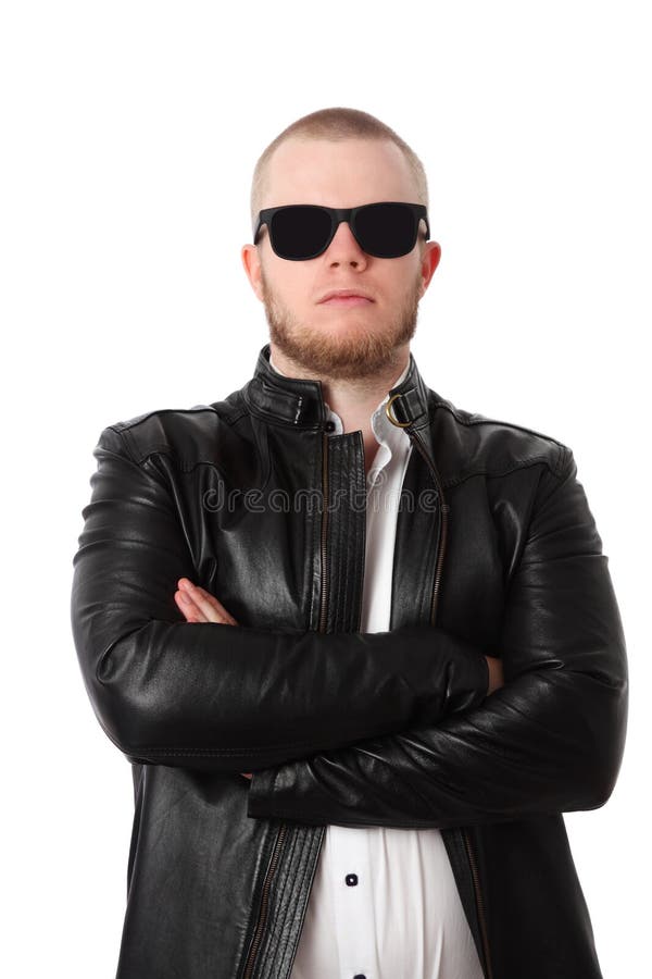 Cool Macho Man With Sunglasses Stock Image - Image of looking, macho ...