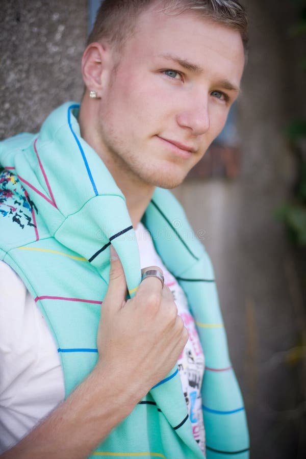 Cool male in jumping pose stock photo. Image of body, strong - 7526100