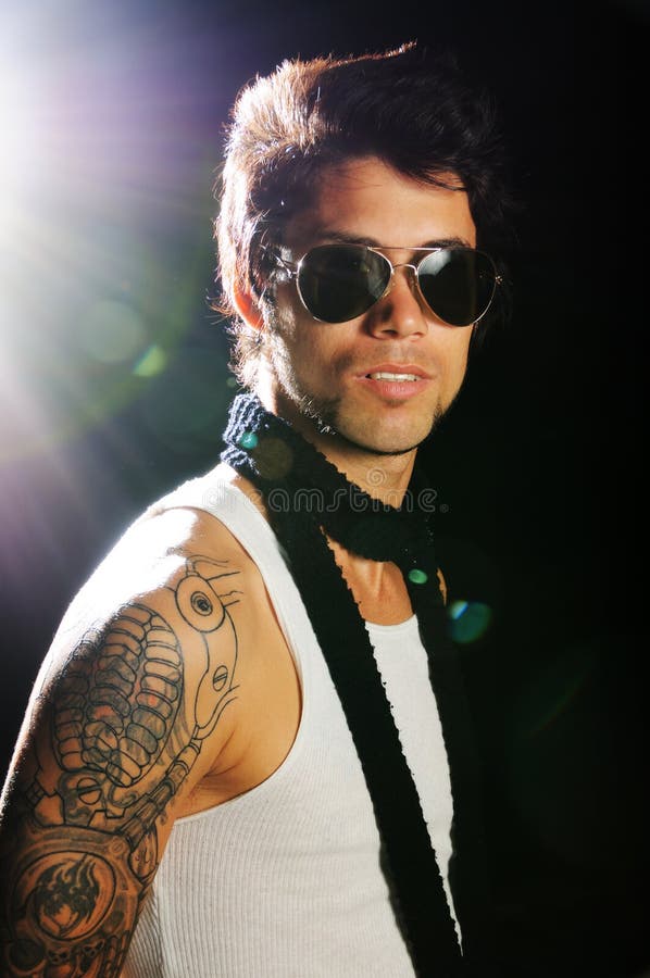 Cool male model stock photo. Image of isolated, face, muscular - 8808490