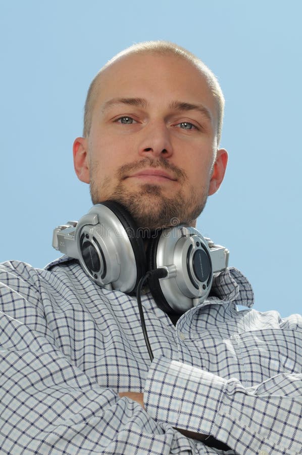 Cool Man stock image. Image of phone, listen, good, music - 10240347