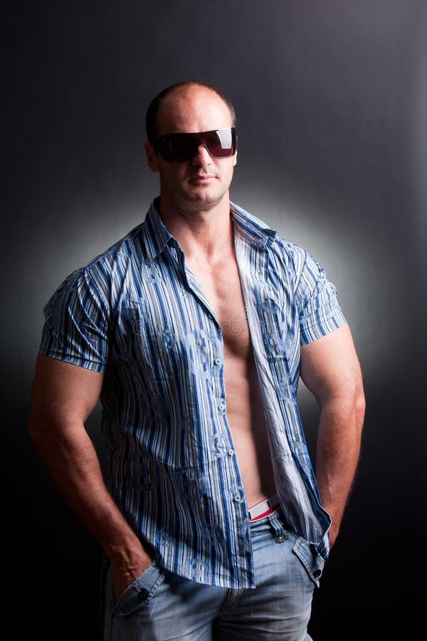 Cool man stock photo. Image of jeans, male, clothing - 20144678