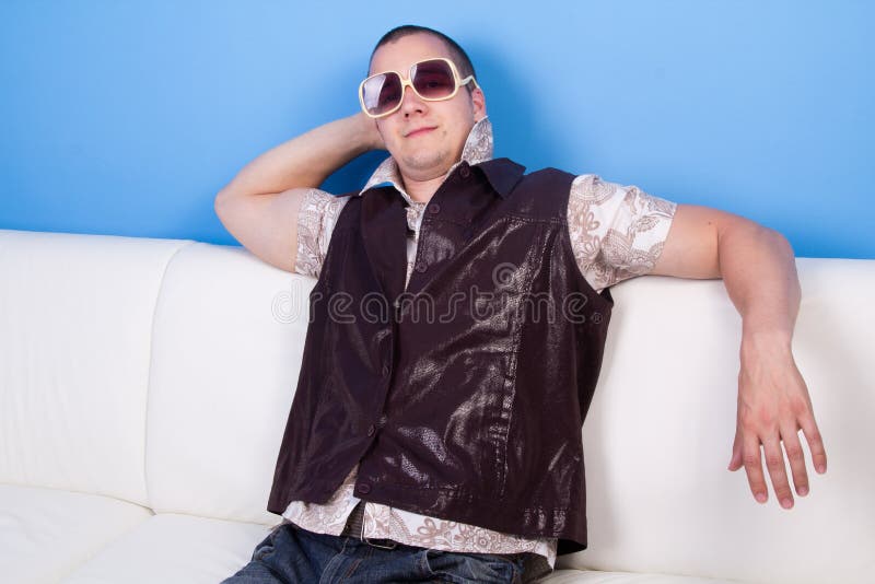 Cool man stock image. Image of leather, modern, beauty - 22644573