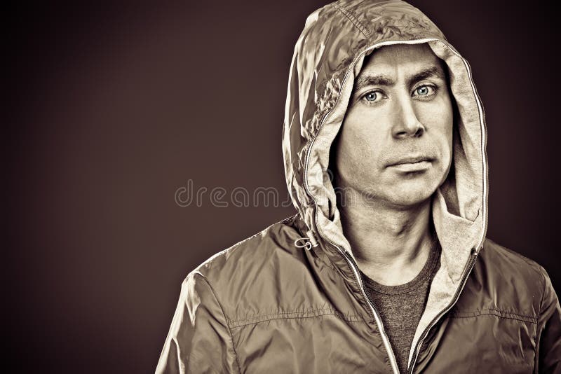 Cool man stock image. Image of beauty, hood, male, caucasian - 31094823