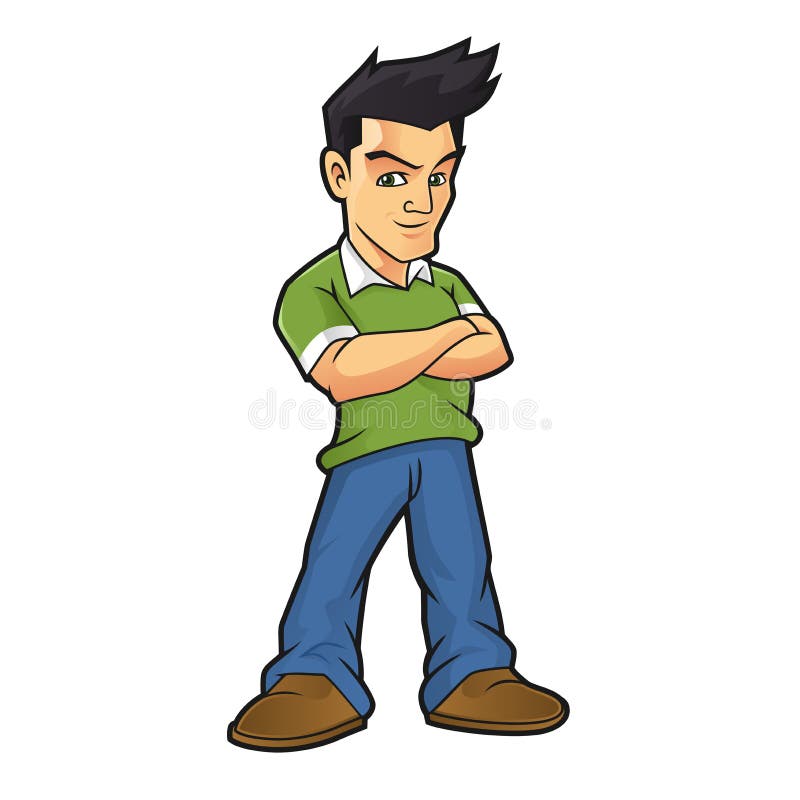 Cool Man Mascot Design Vector Stock Vector - Illustration of created ...