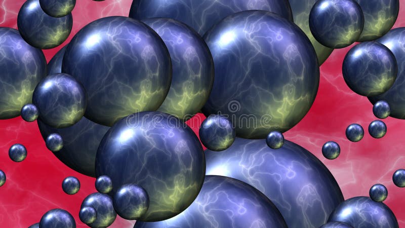 Cool Marble Sphericals, Widescreen Stock Illustration - Illustration of ...