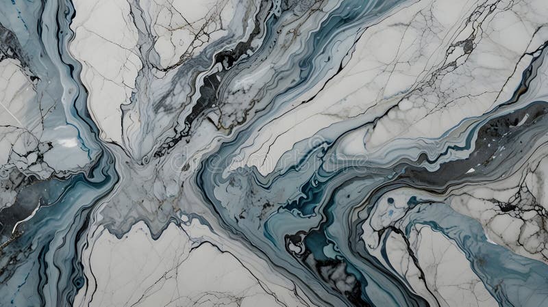 A Cool Marble Texture in White, Gray, and Pale Blue Hues Stock Illustration - Illustration of ...