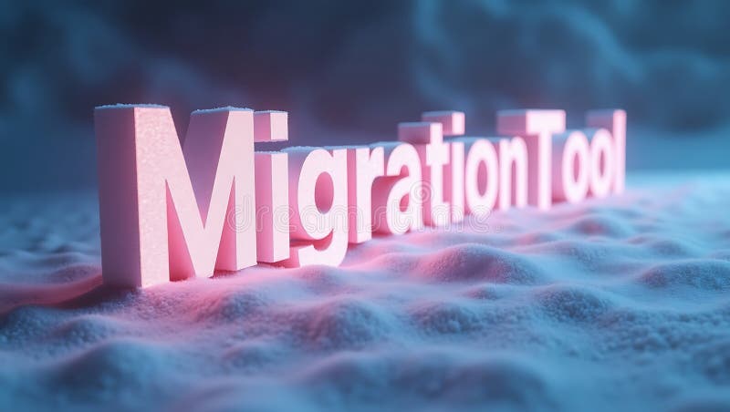 Cool Migration Tool in a Snowy Landscape with Soft Lighting Effects ...