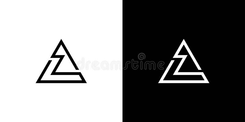 Cool and Modern AZ Logo Design Stock Vector - Illustration of initials ...