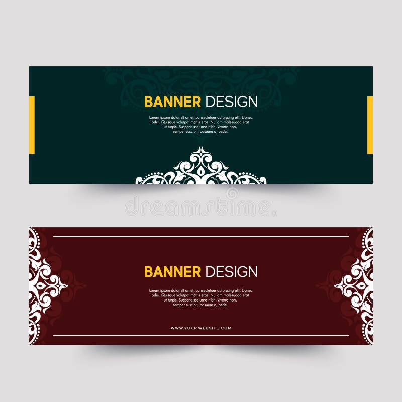 Cool and Modern Banners for Professional Companies Stock Vector ...