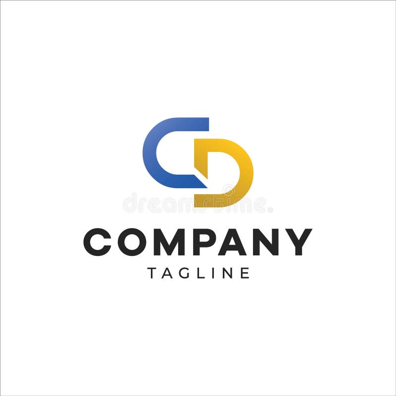 Amazing and Modern Initial Letter CD Design Stock Vector - Illustration ...