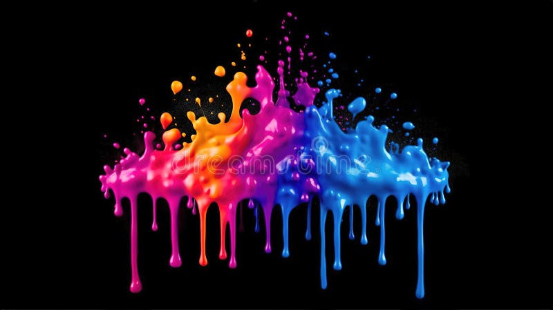 Cool Modern Ink Splashes Effect Dropping at the Ground, Wallpaper ...