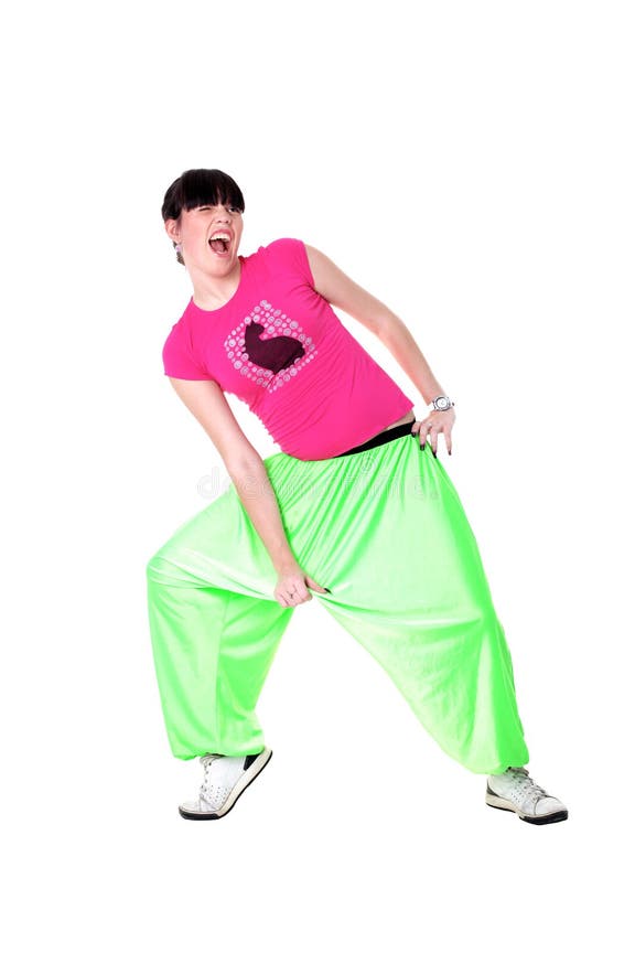 Cool modern woman dancer stock image. Image of shirt - 12665647