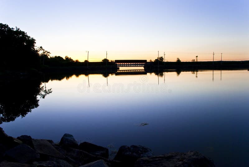 Cool Morning Bridge stock photo. Image of peace, coast - 12239944