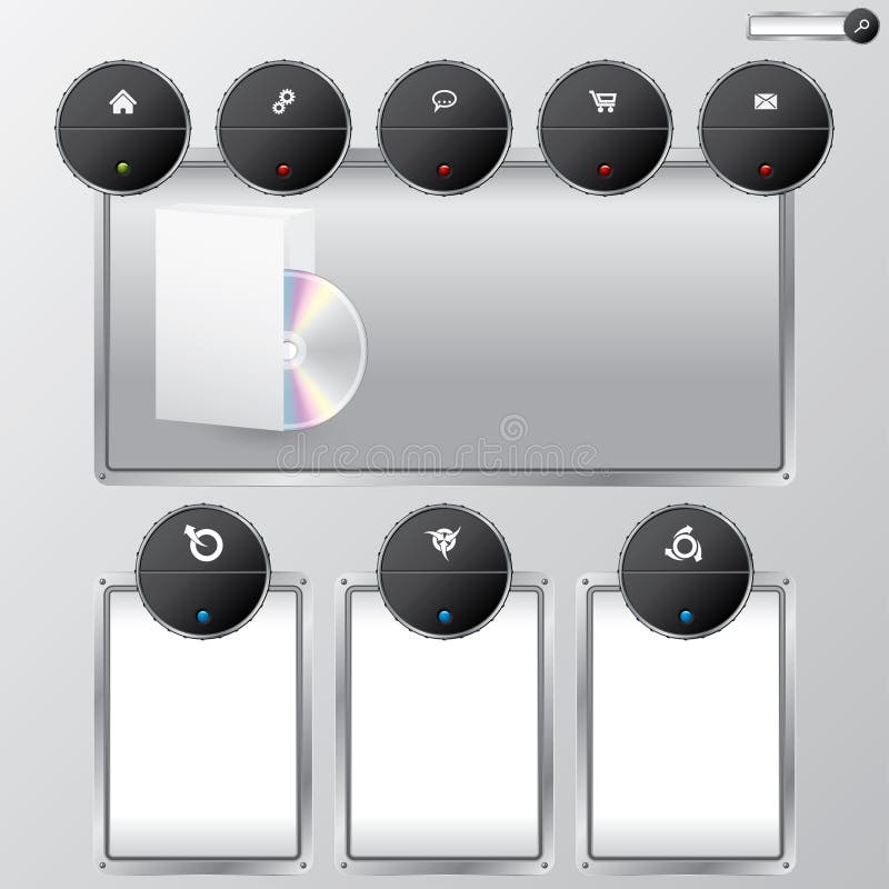 Cool New Technology Button Design Stock Vector - Illustration of lime ...