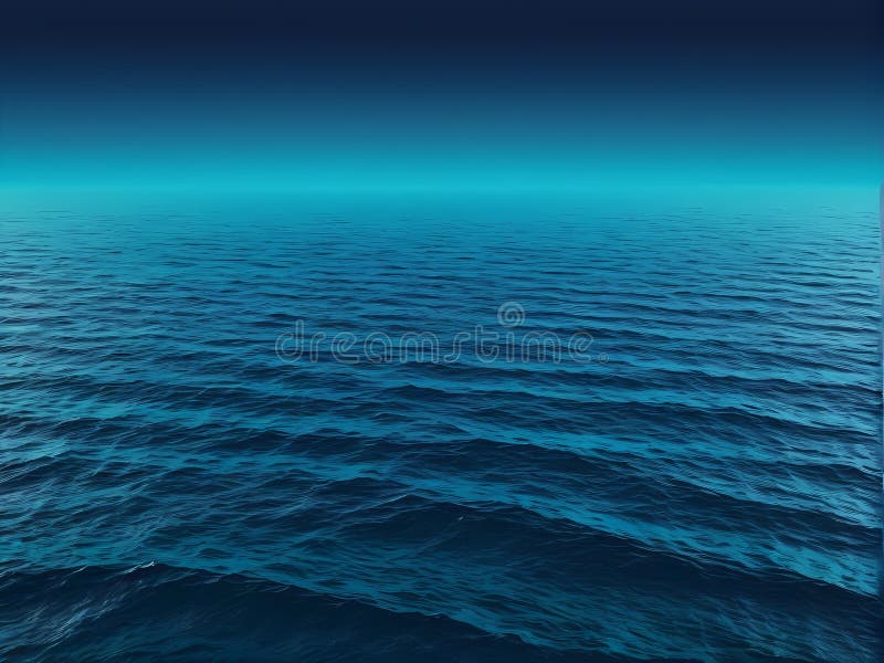 A Cool Ocean with Gradient Blending, from Turquoise To Deep Navy Blue ...