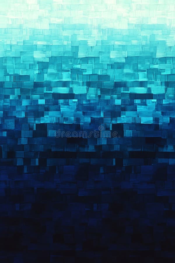 Cool Ocean-inspired Gradient with Pixelated Aqua and Deep Teal Tones ...