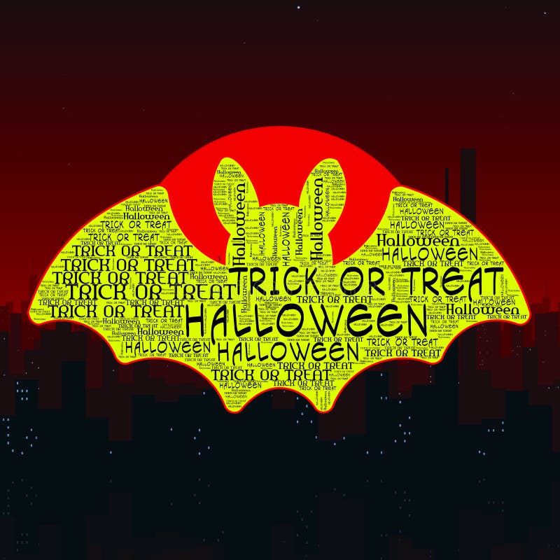 Cool October 31st Halloween Trick or Treat Shapes, Texts, Abstract ...