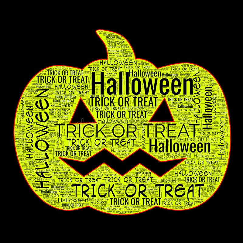 Cool October 31st Halloween Trick or Treat Shapes, Texts, Abstract ...