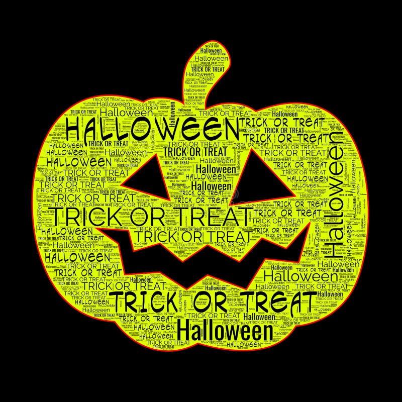 Cool October 31st Halloween Trick or Treat Shapes, Texts, Abstract ...