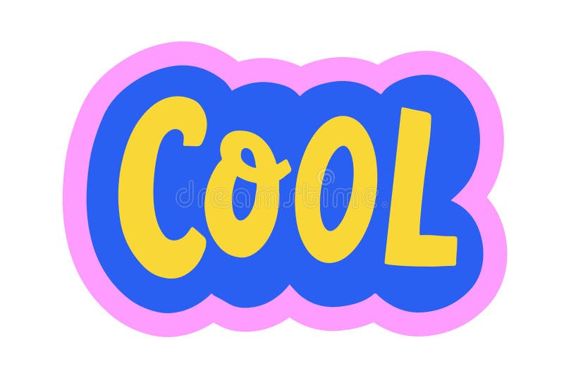 Cool Panner Sticker. Chat Speech Bubble Isolated Stock Vector ...