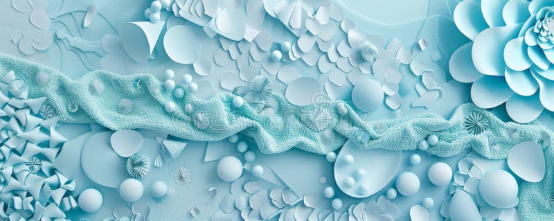 A Cool Patterned Aqua Paper Backdrop, Adorned with Refreshing Designs ...