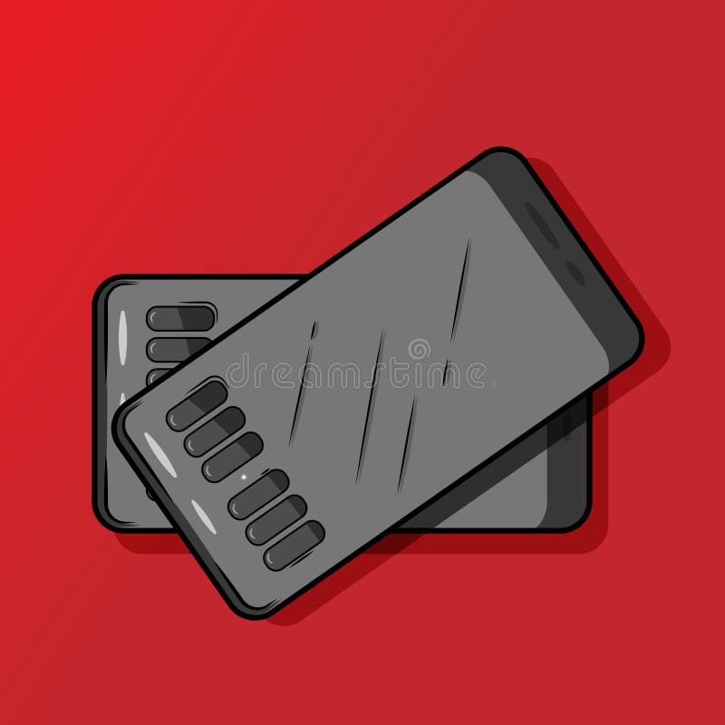 Cool Pentab Illustration Editable Vector Stock Vector - Illustration of ...