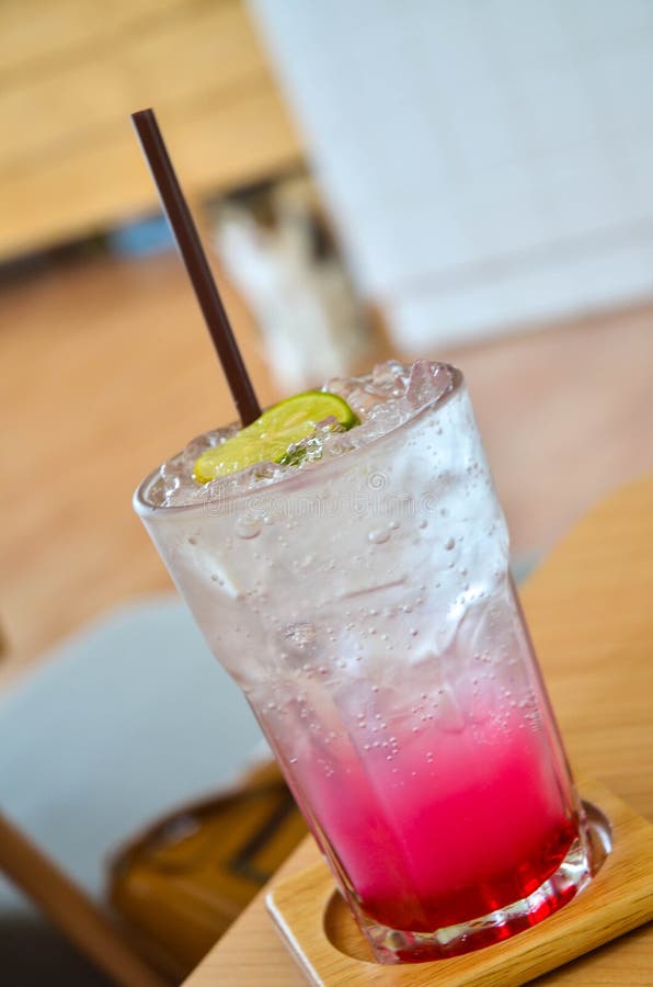Cool pink lemon soda menu stock photo. Image of freshness - 58074396