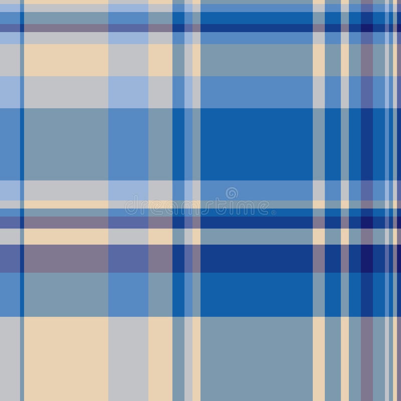 Cool Plaid Pattern with a Modern Aesthetic. Soft Blues and Neutral ...