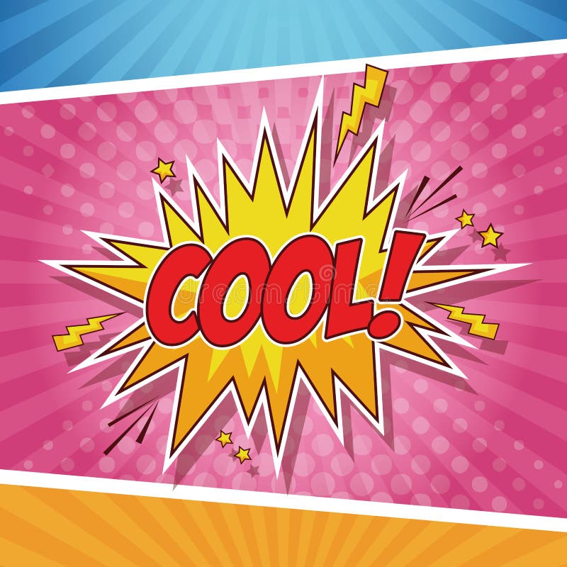 Cool Pop Art Concept Concept Stock Vector - Illustration of cloud ...