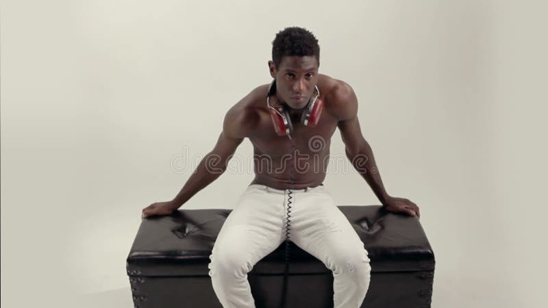 Cool posing model stock footage. Video of entertainment - 35592543