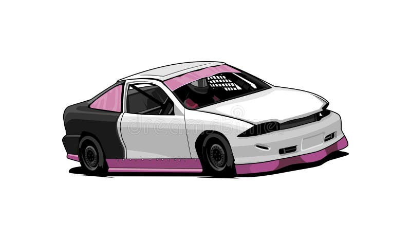 Cool Racing Car Illustrations are Perfect for Logos or Screen Printing ...