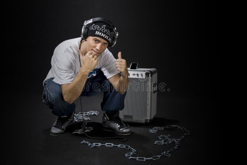 Cool Rapper stock image. Image of musician, background - 9917331