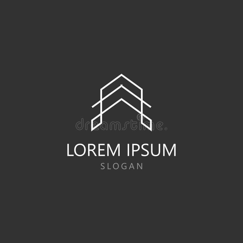 Cool Real Estate Linear Logo Vector Template Stock Vector ...
