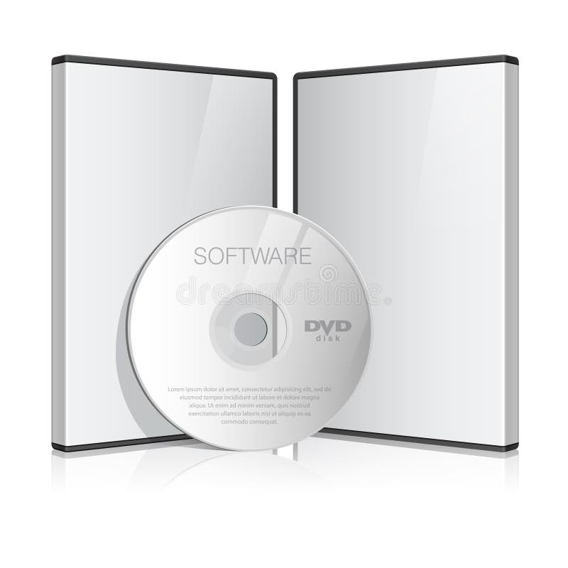 Cool Realistic Case For DVD Stock Vector - Illustration of empty ...