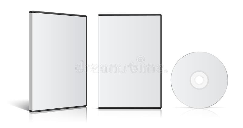 Cool Realistic Case White Color for DVD or CD Disk Stock Vector ...
