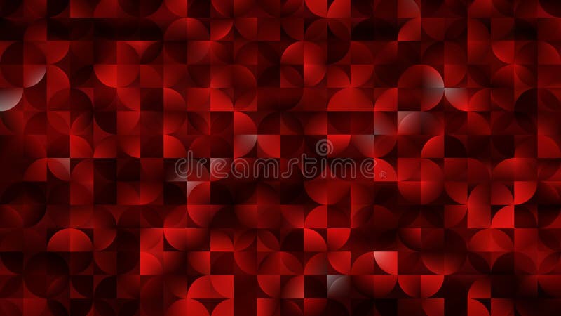 Cool Red Abstract Quarter Circles Background Image Stock Illustration ...