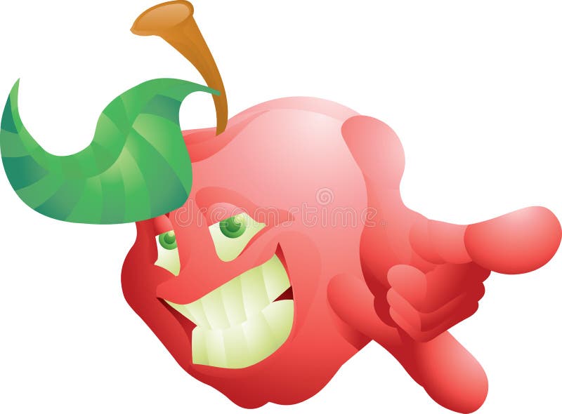 Apple Pointing Stock Illustrations – 311 Apple Pointing Stock ...