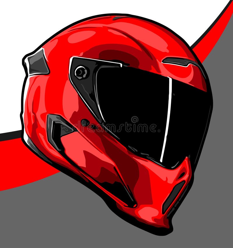 Cool Red Helmet Side View Stock Illustrations – 13 Cool Red Helmet Side ...