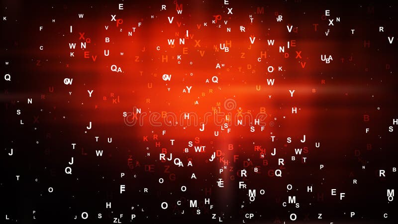 Cool Red Letters Background Stock Vector - Illustration of typical ...