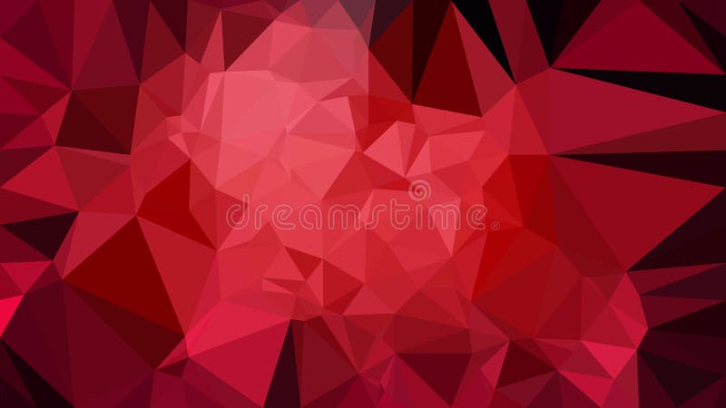 Cool Red Polygon Background Template Stock Illustration - Illustration ...