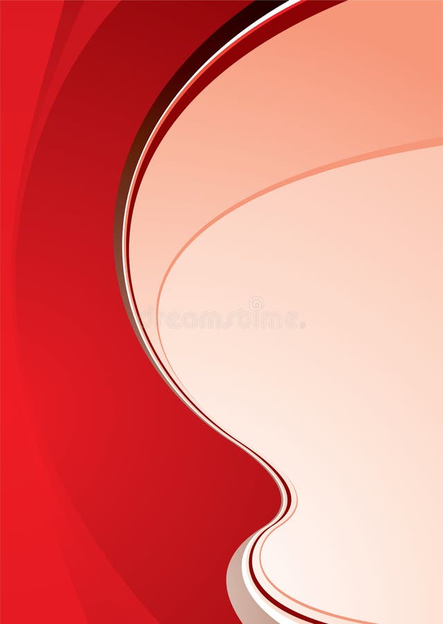 Cool red swoosh stock vector. Illustration of frame, colours - 7116550
